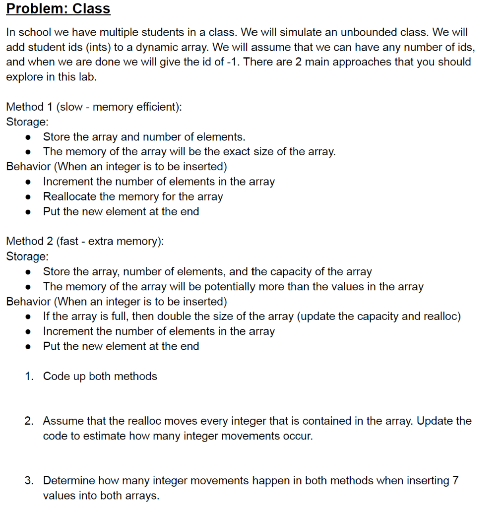 Solved Problem: Class In school we have multiple students in | Chegg.com