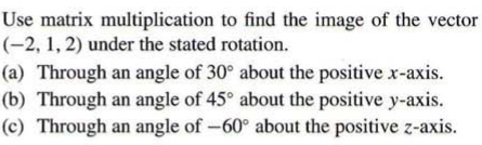 Solved Use matrix multiplication to find the image of the | Chegg.com