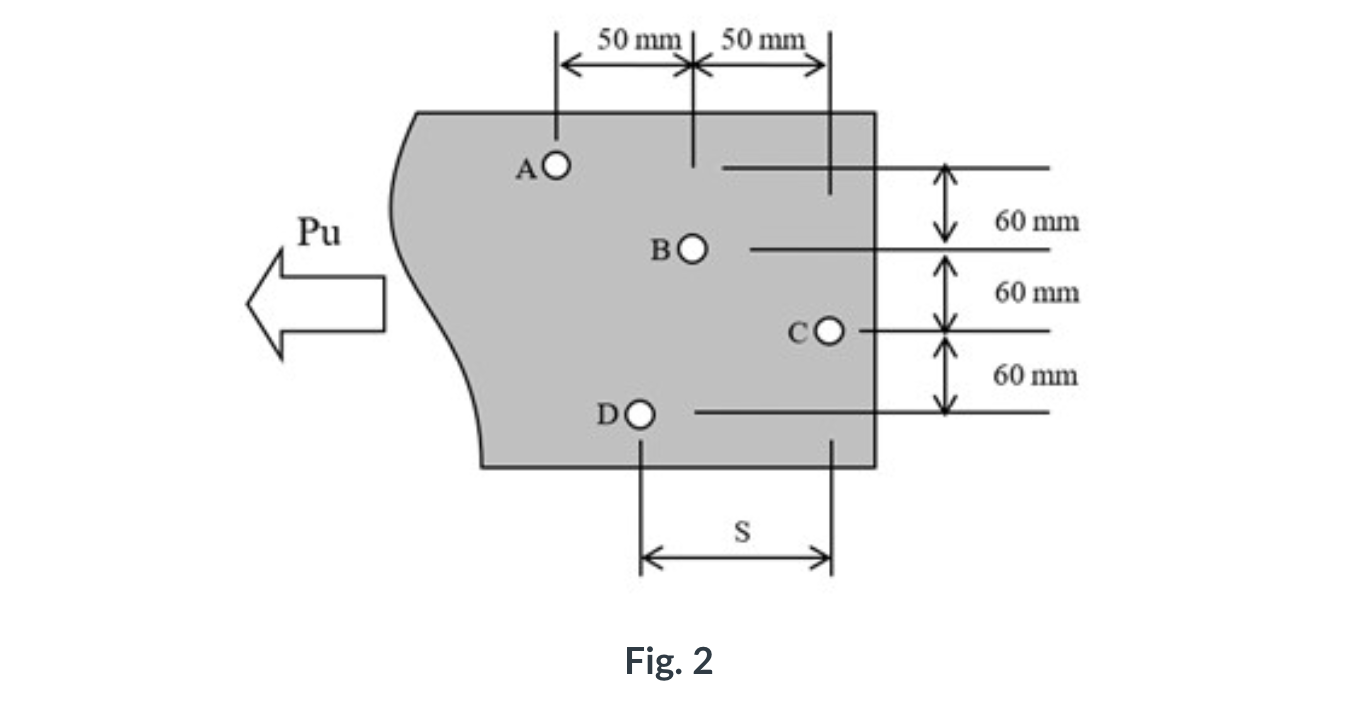 Solved Given: Two A36 tension plates, both having a width of | Chegg.com