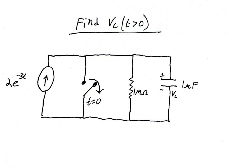 Solved Find Vc(t>0) | Chegg.com