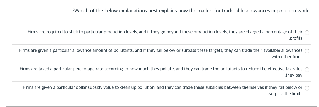 Solved ?Which of the below explanations best explains how | Chegg.com