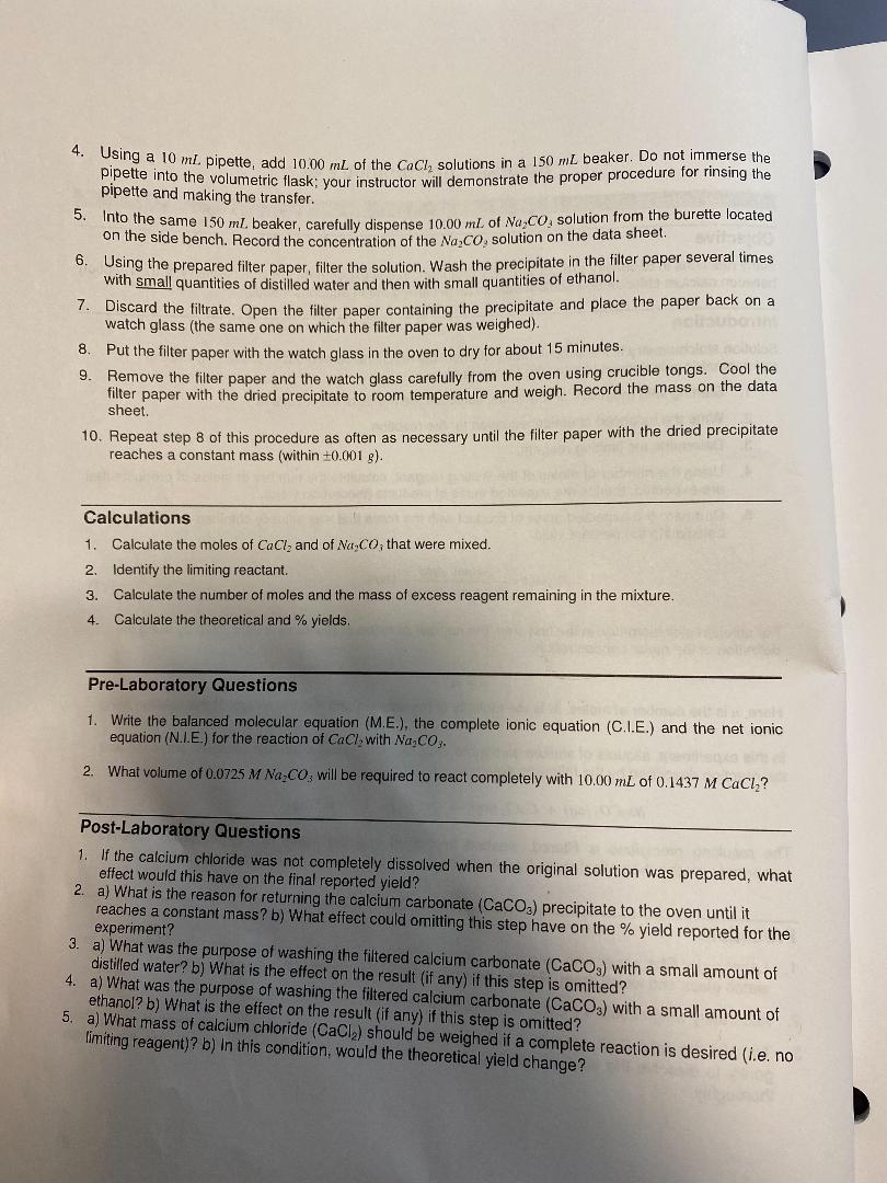Solved Solution Stoichiometry Objective Many reactions in | Chegg.com