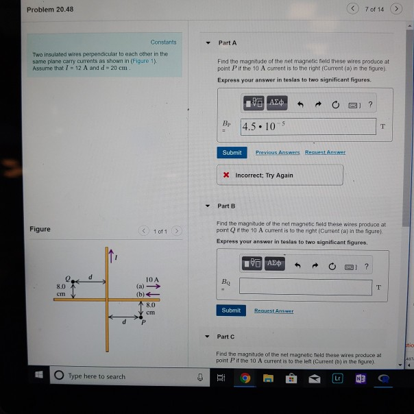 Solved Problem 20.48 7 of 14> Constants Part A Two insulated | Chegg.com