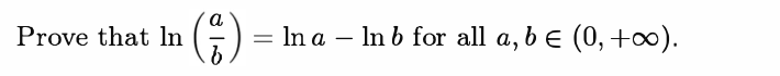 Solved ln(ba)=lna−lnb | Chegg.com