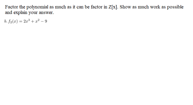 Solved Note: This is an abstract algebra problem and must be | Chegg.com
