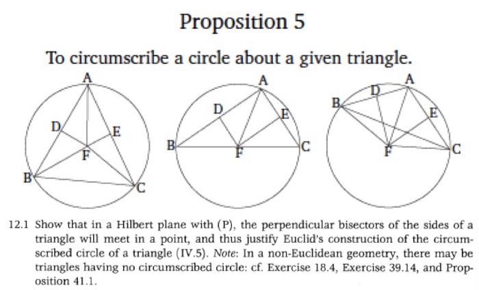 Solved Proposition 5 To circumscribe a circle about a given | Chegg.com