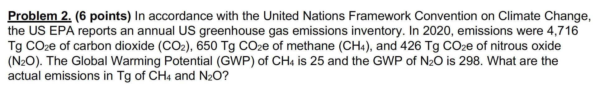 Solved Problem 2. (6 points) In accordance with the United | Chegg.com
