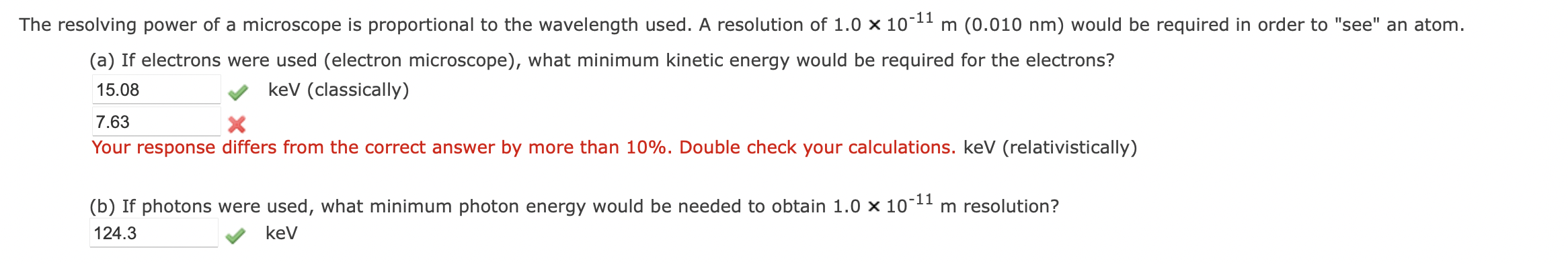Solved The resolving power of a microscope is proportional | Chegg.com