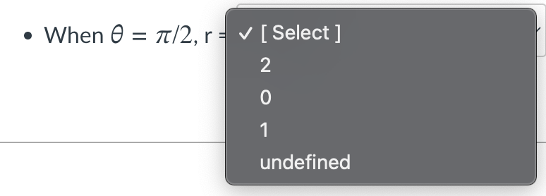 Solved The image above shows the graph of polar function | Chegg.com