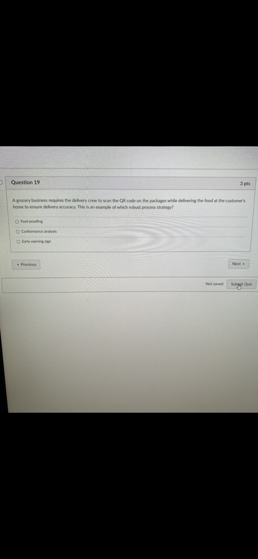 Solved Question 19 3 pts A grocery business requires the | Chegg.com