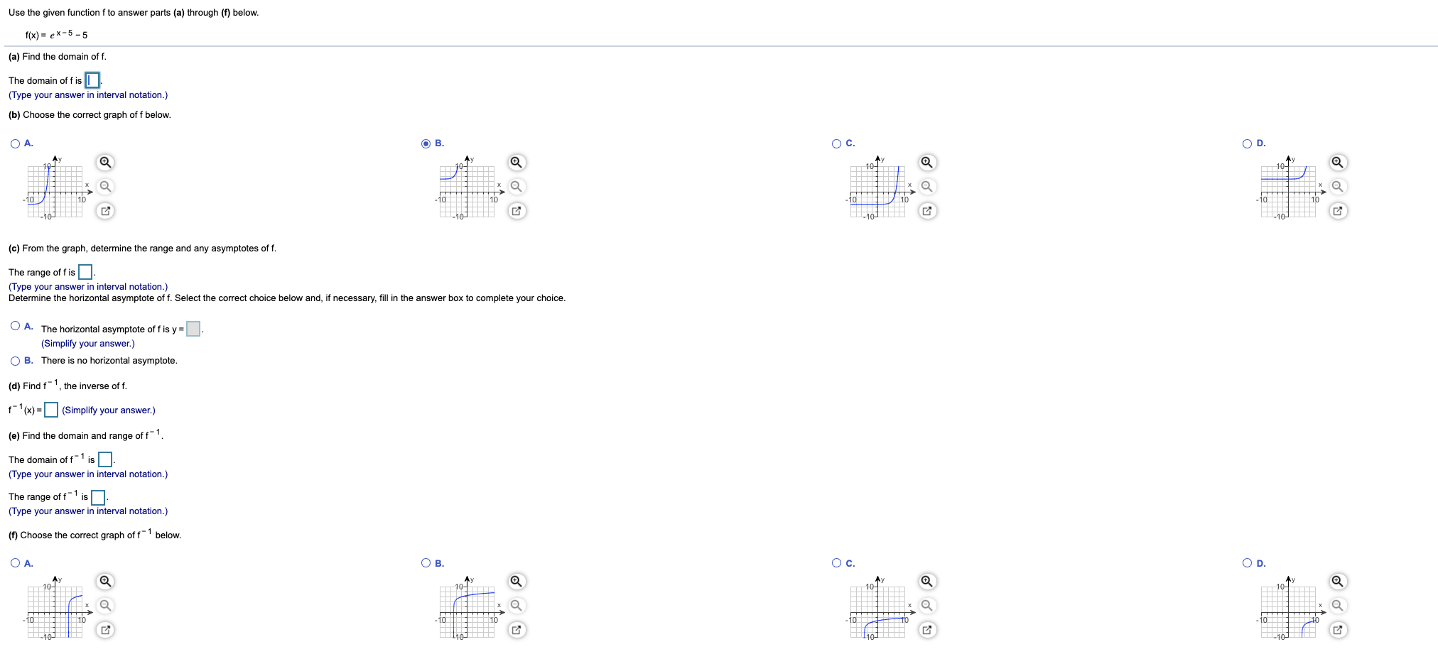 Solved Use The Given Function F To Answer Parts A Through