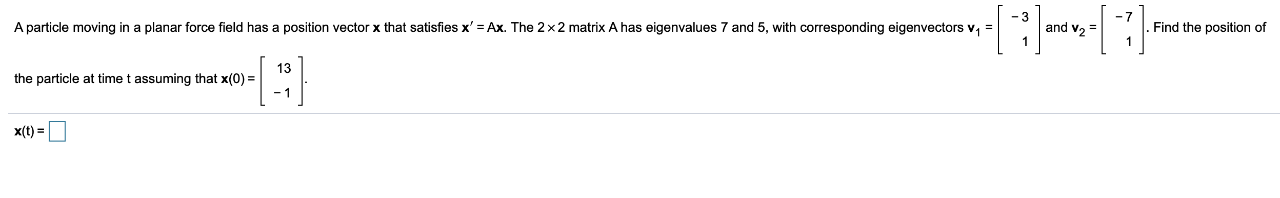 Solved -3 -7 A particle moving in a planar force field has a | Chegg.com