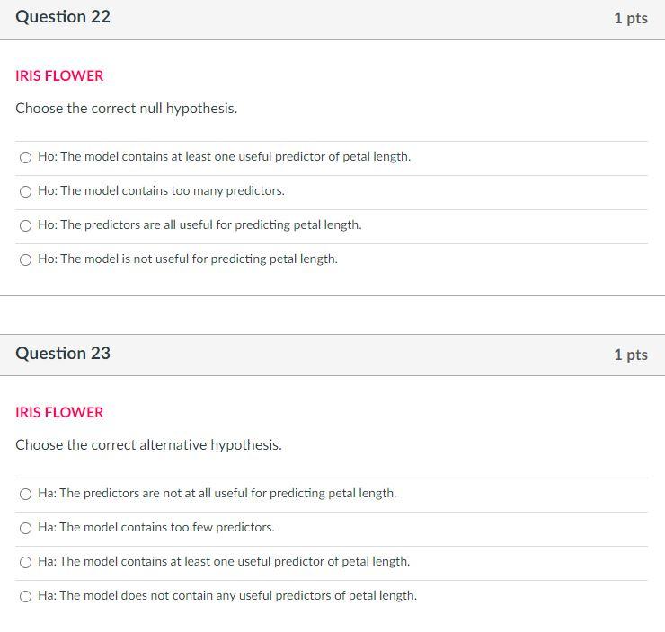 Solved The Iris Flower Data Set At