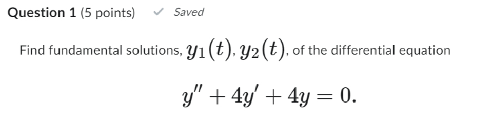 Solved Question 1 (5 ﻿points) ﻿SavedFind fundamental | Chegg.com