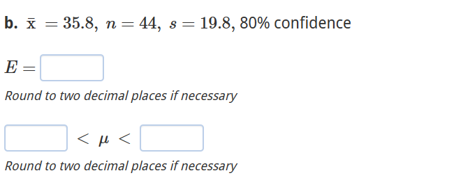 Solved Calculate the margin of error and construct the | Chegg.com