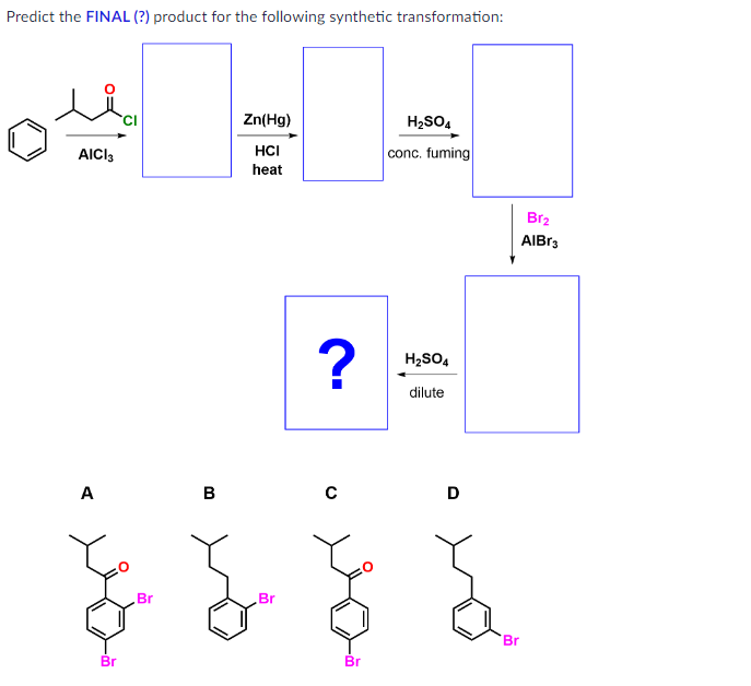 Solved Predict the FINAL (?) product for the following | Chegg.com