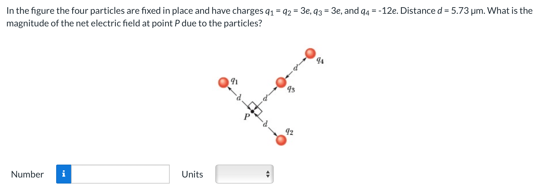 Solved In the figure the four particles are fixed in place | Chegg.com