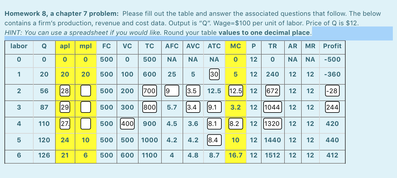 Solved 20 Homework 8, a chapter 7 problem: Please fill out | Chegg.com