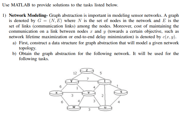 Solved Use MATLAB to provide solutions to the tasks listed | Chegg.com