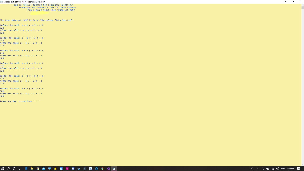 Solved Write a function called "rearrange" that takes THREE | Chegg.com