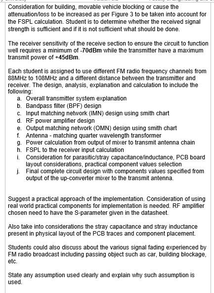 Figure 1 shows a typical RF radio transmission | Chegg.com