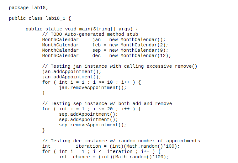 Solved Write a Java program for tracking the number of | Chegg.com