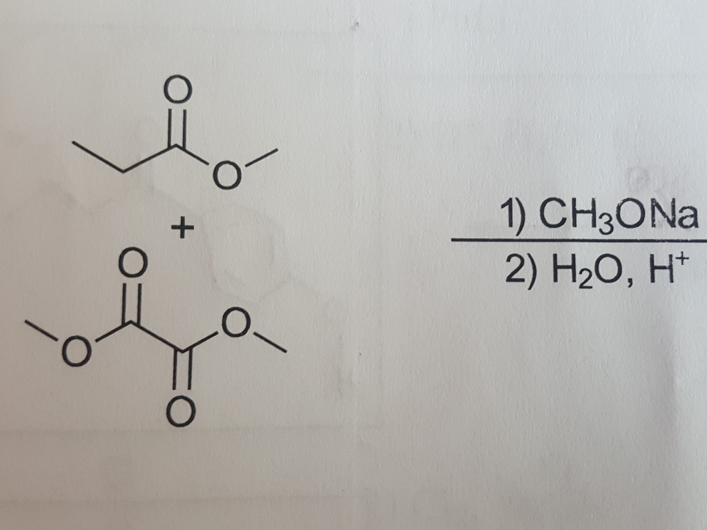 Solved 1) CH3ONa 2) H2O, H | Chegg.com