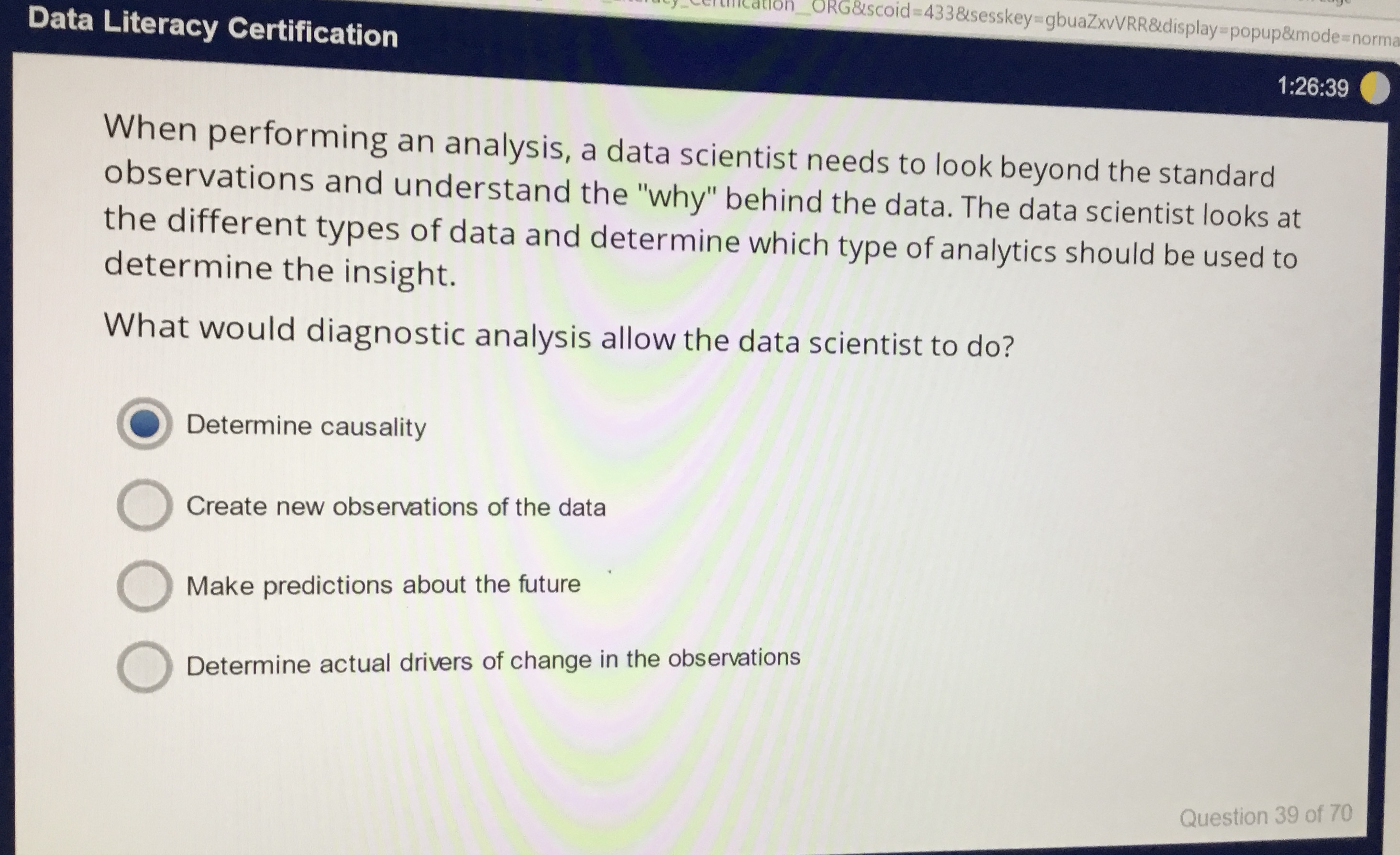 Solved When performing an analysis, a data scientist needs | Chegg.com