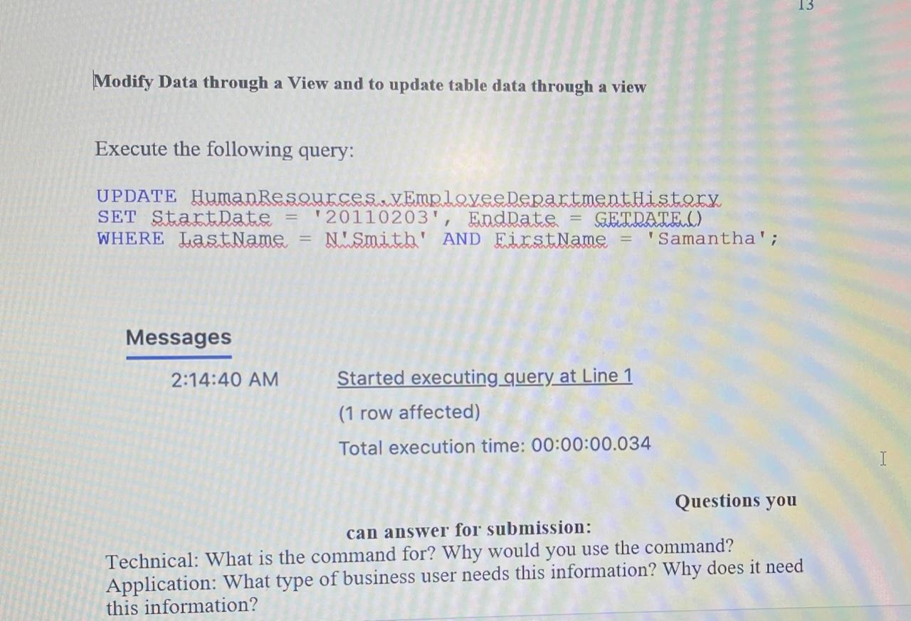 Solved Results Messages Questions you can answer for | Chegg.com