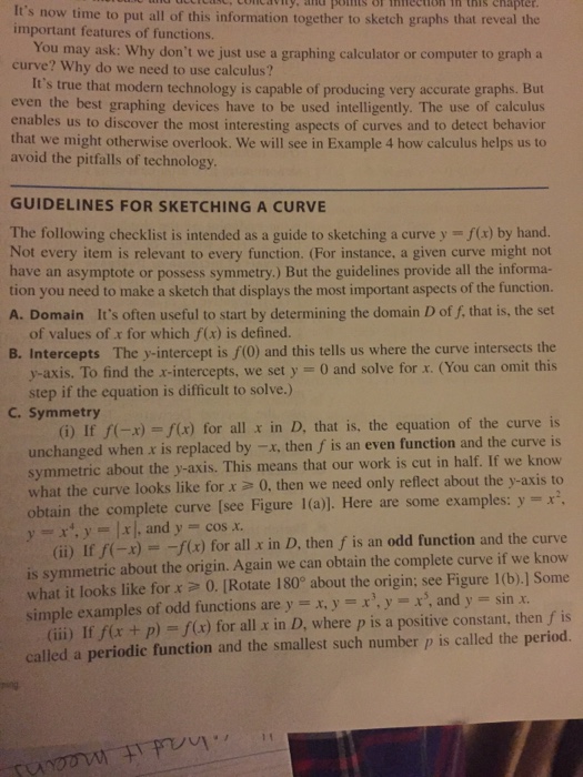 Solved "Use the guidelines of this section to sketch the | Chegg.com