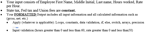 Solved Write a java or program to create a payroll report | Chegg.com