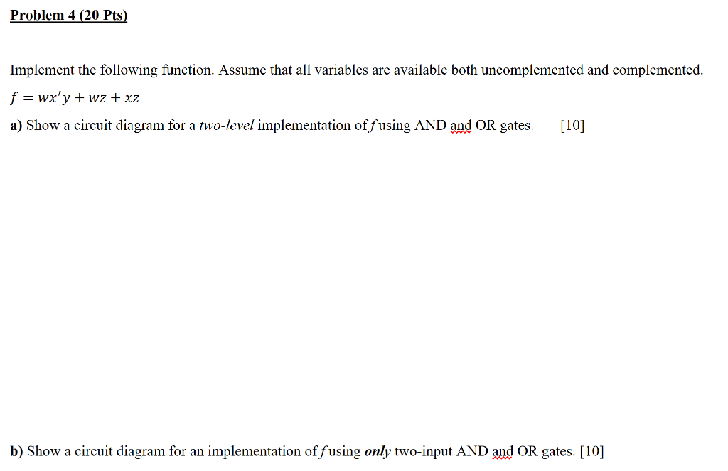 Solved Problem 4 (20 Pts) Implement the following function. | Chegg.com
