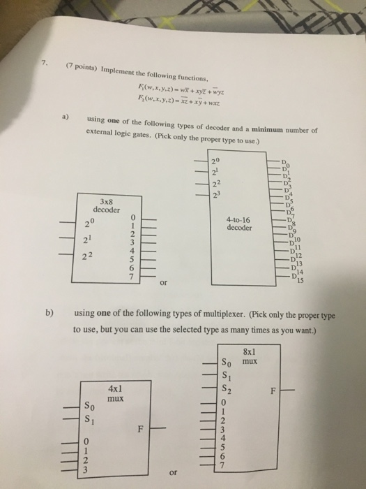 7. (7points) Implement the following functions a) | Chegg.com