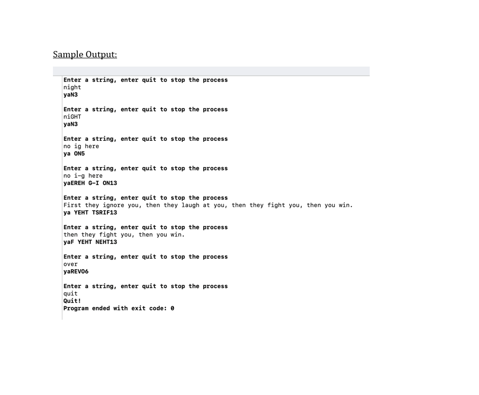 Solved Program Description: This is a not an ordinary Pig | Chegg.com