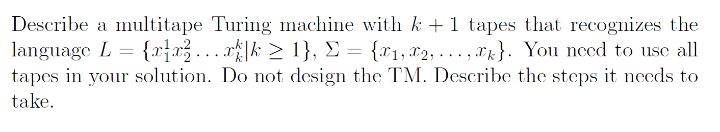 Multitape Turing Machine Diagram Machine De Turing Pour La M