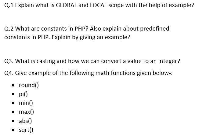 Q5 Assignment 2 Your First Php Script In A Html 
