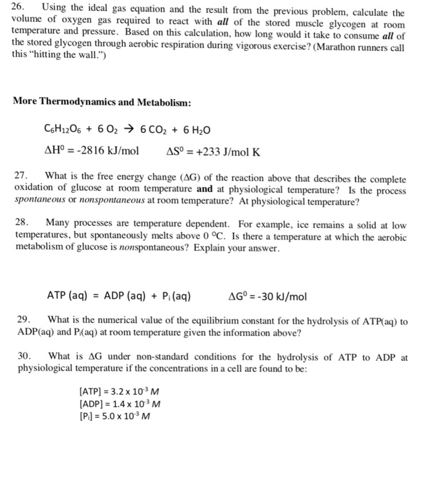 Energy Sources for Muscle Activity: Wh at is the | Chegg.com