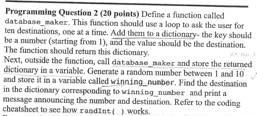 Solved Programming Question 2 (20 ﻿points) ﻿Define a | Chegg.com