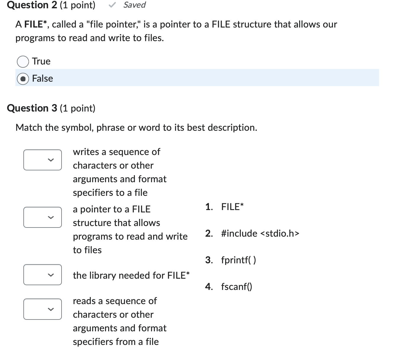 Solved A File Called A File Pointer Is A Pointer To A 