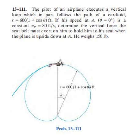 Solved The pilot of an airplane executes a vertical loop | Chegg.com