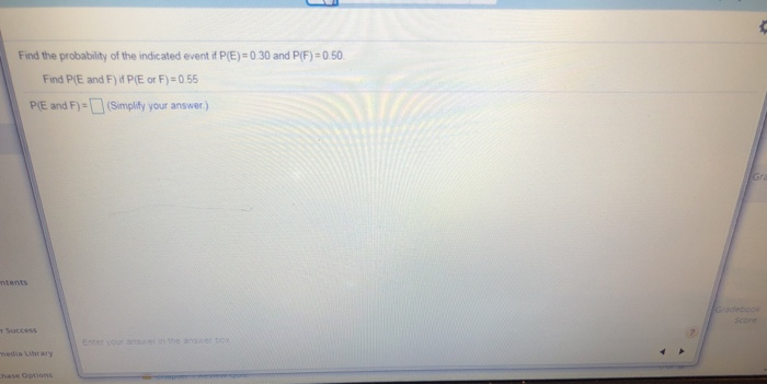 Solved Find the probability of the indicated event if | Chegg.com