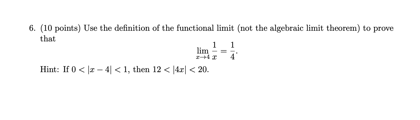 Solved 6. (10 points) Use the definition of the functional | Chegg.com