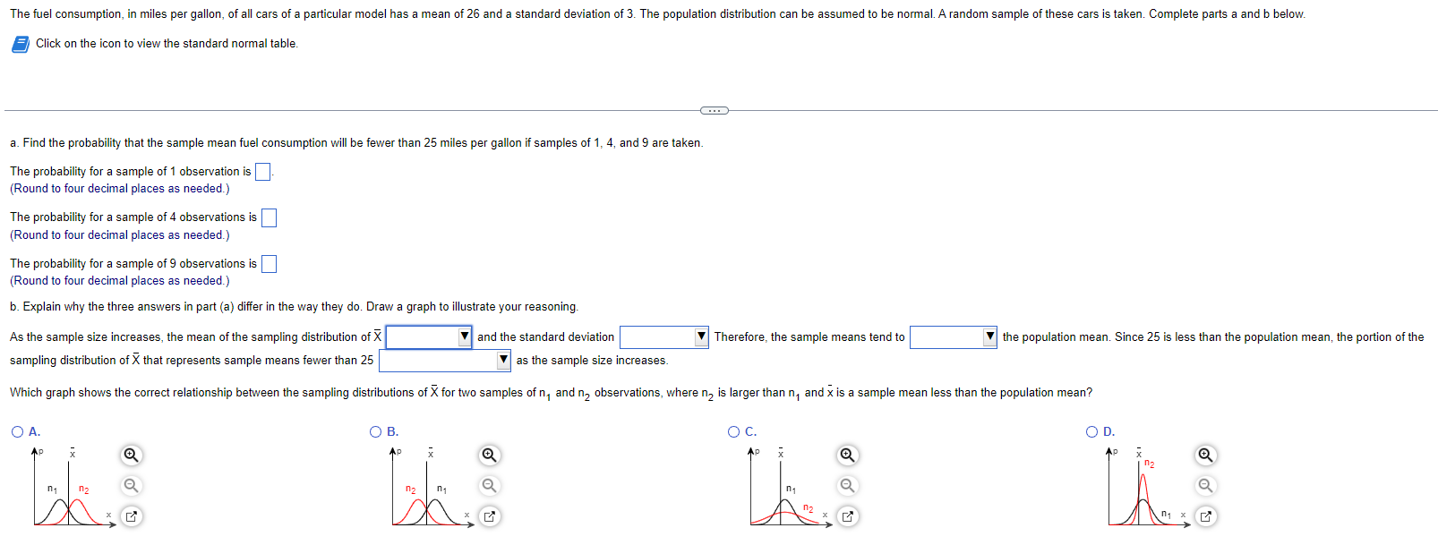 Solved The dropdown options for part B are (in order): 1) | Chegg.com