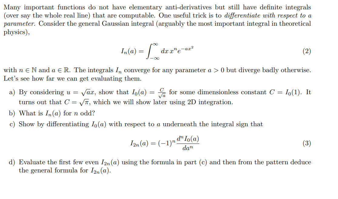 Solved Many important functions do not have elementary | Chegg.com