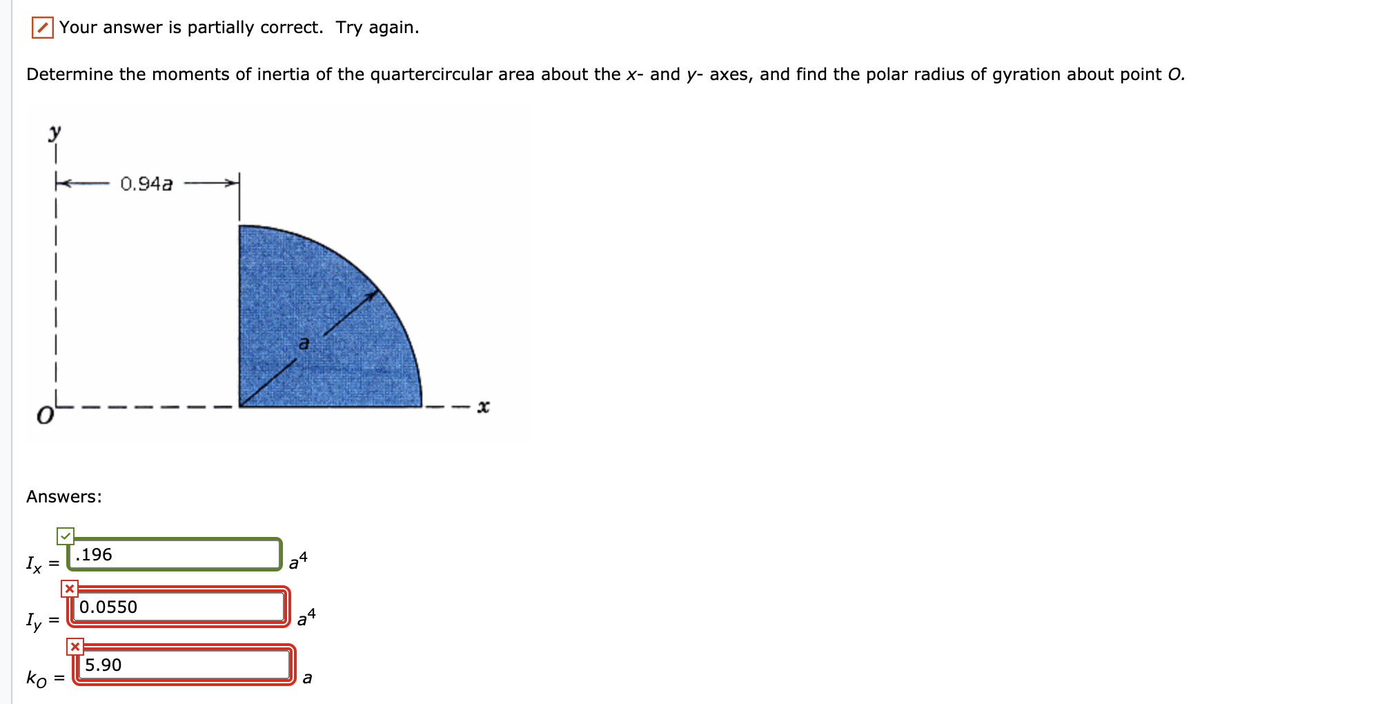 Solved Your Answer Is Partially Correct Try Again