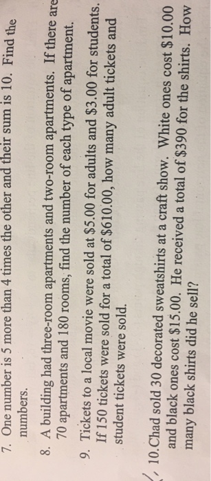 Solved One number is 5 more than 4 times the other and their | Chegg.com