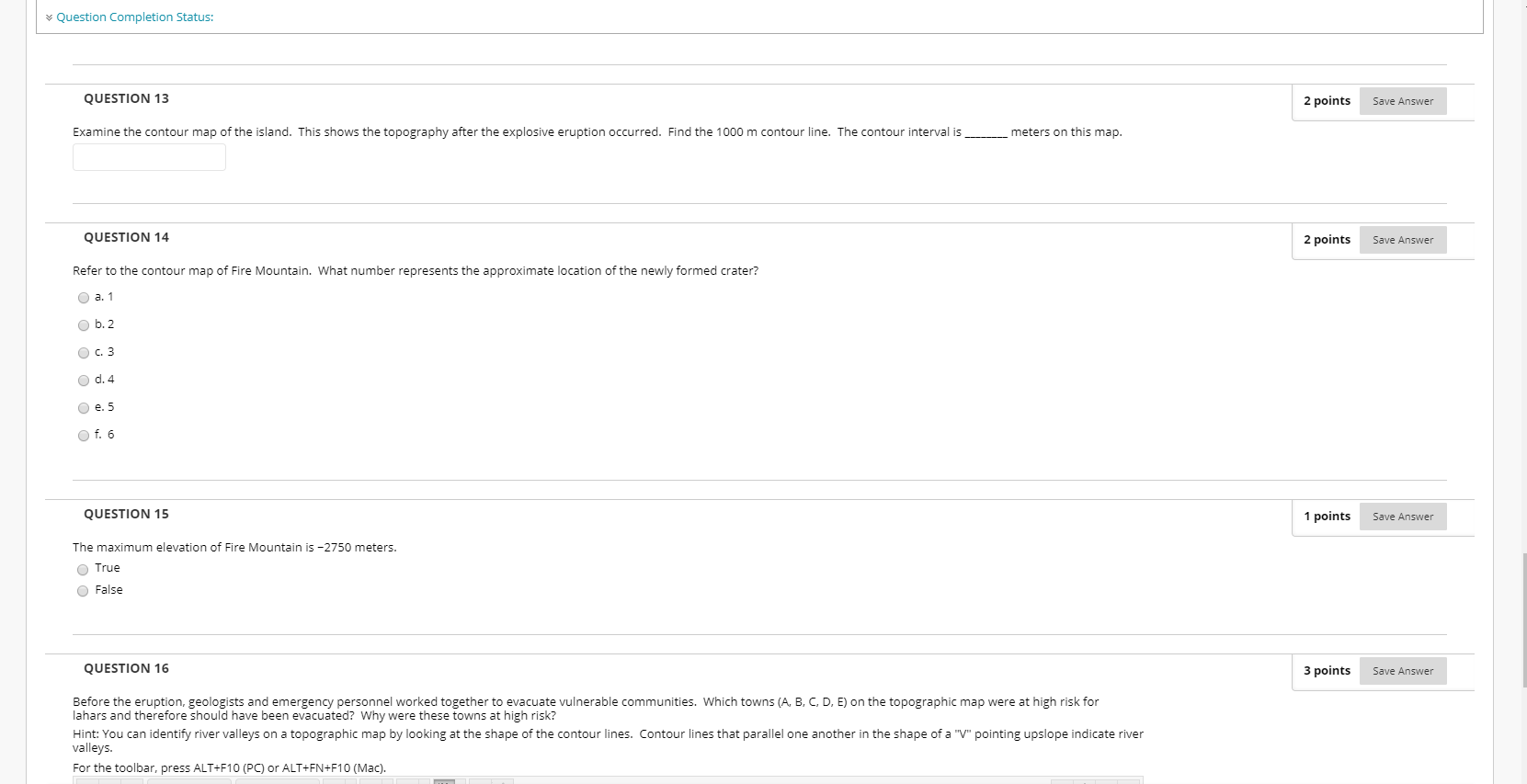 Question Completion Status: QUESTION 17 3 points Save | Chegg.com