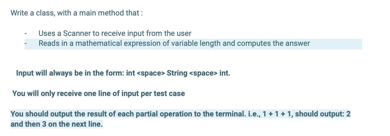 Write a class, with a main method that: Uses a | Chegg.com