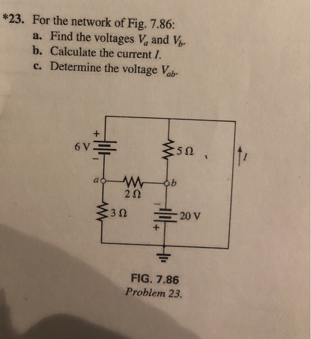 Solved 23 For The Network Of Fig 786 A Find The 