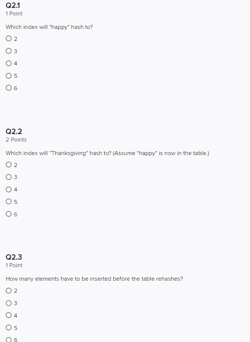 Solved Consider The Initially Empty Hashtable Below With The 
